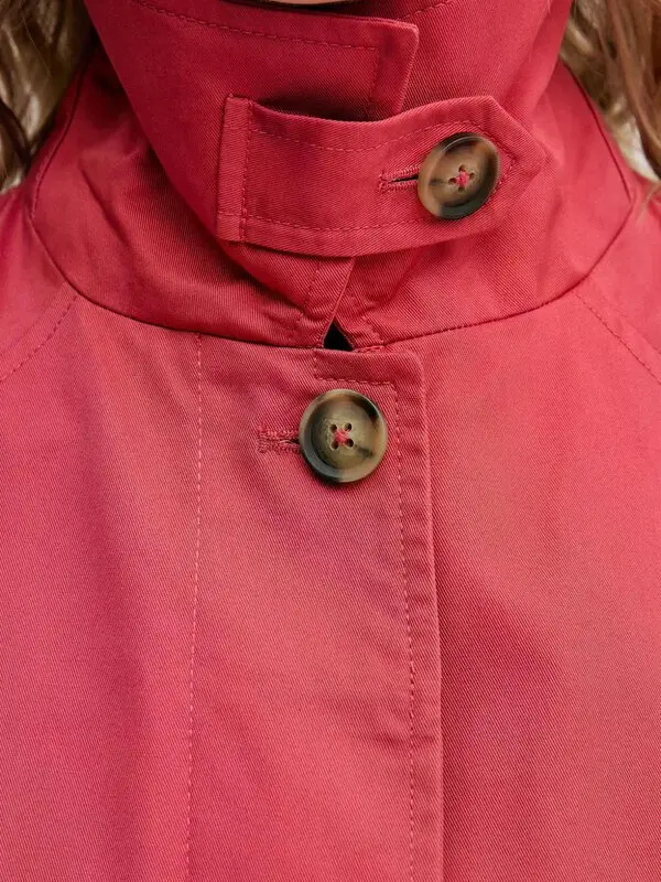 BENETTON Raglan-sleeve Button-up Coat