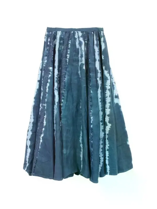 Dior Tie-dye Midi Skirt - Blue