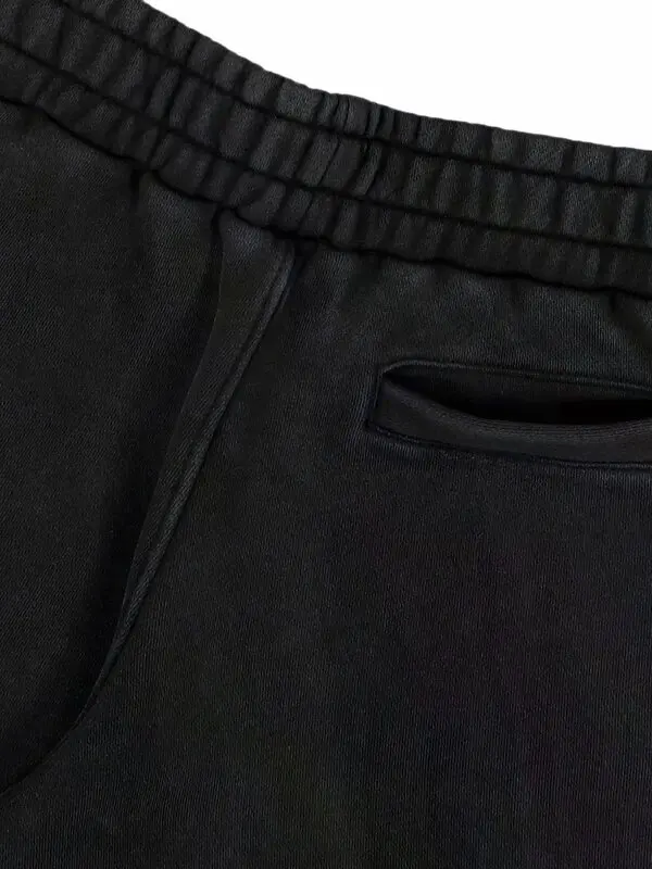 MISBHV Washed Logo-print Track Shorts - Black