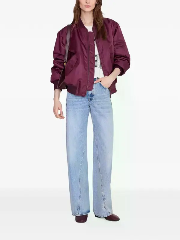 ANINE BING Leon Bomber Jacket - Red