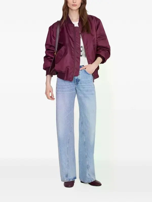 ANINE BING Leon Bomber Jacket - Red
