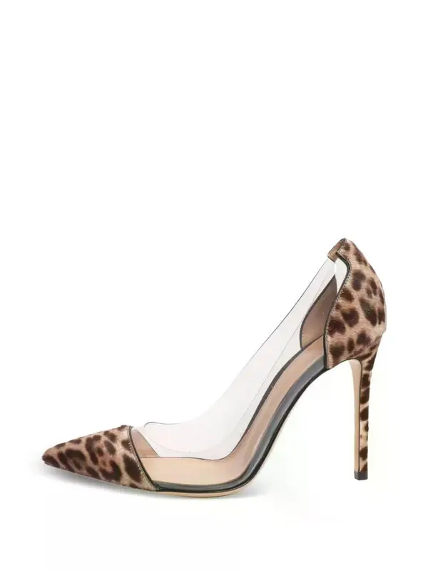 GIANVITO ROSSI Leopard-print Pony-hair Stiletto Pumps - Neutrals