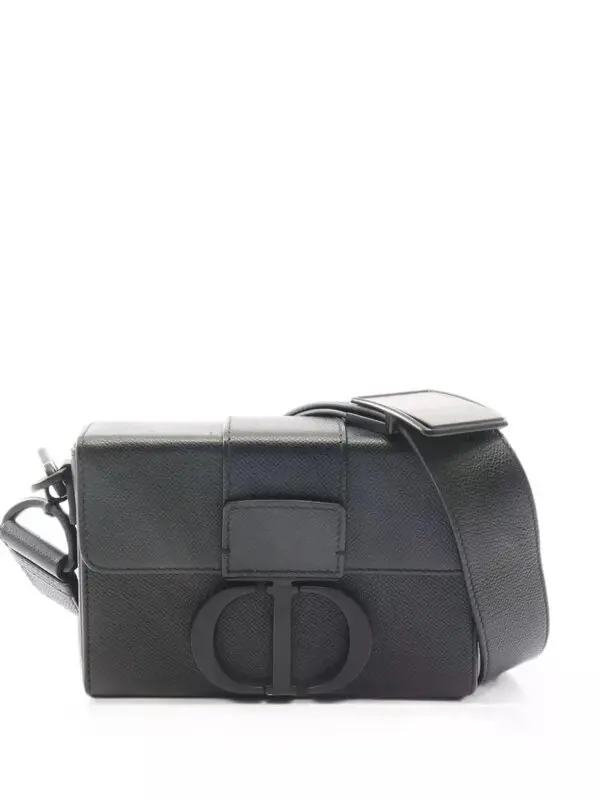 Dior 30 Montaigne Box Shoulder Bag - Black