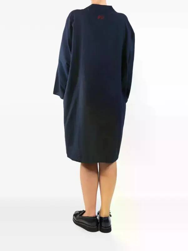 BABAGHURI TRAVEL Button-front V-neck Mini Dress
