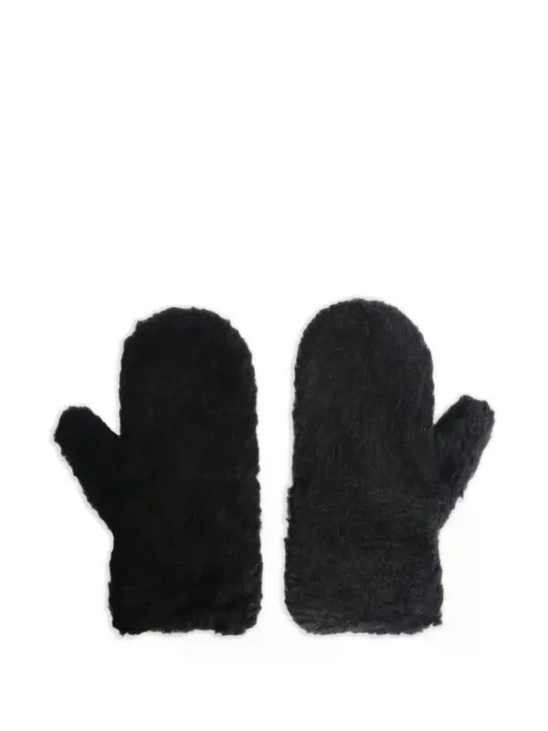 Max Mara Teddy-texture Mittens