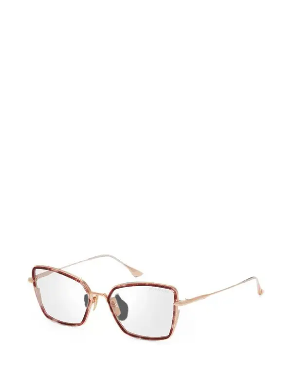 Dita Behcka Geometric-frame Eyeglasses - Red