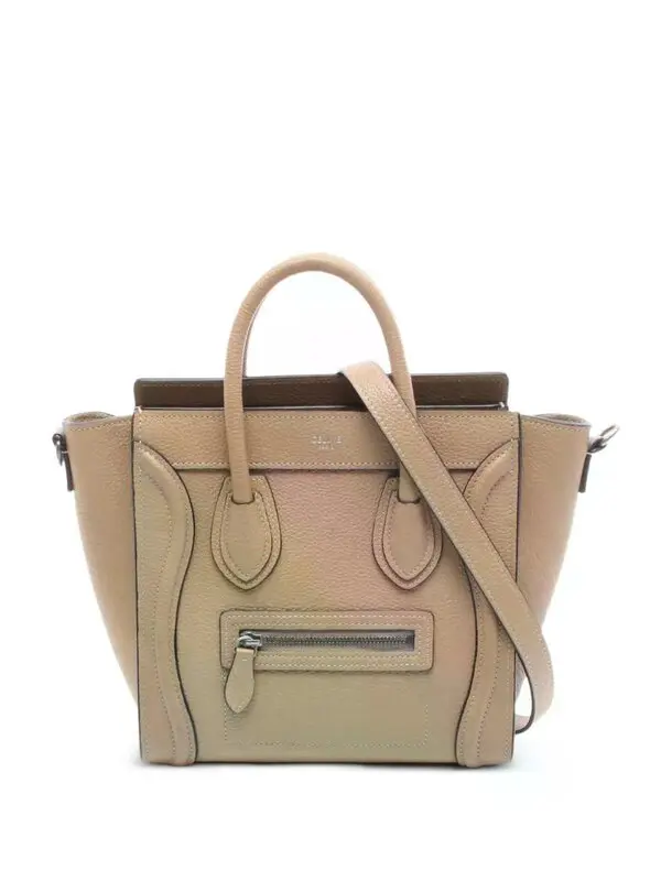 Celine Nano Luggage Tote Bag - Neutrals