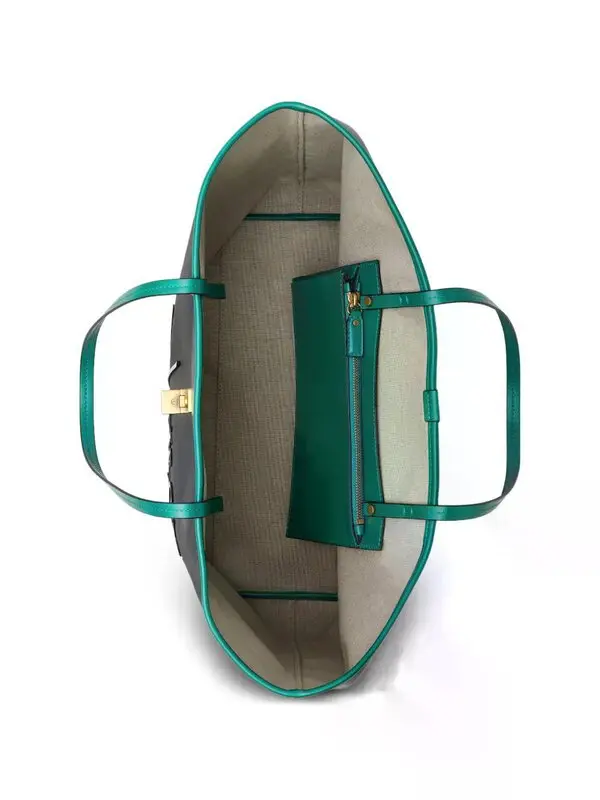 Versace Large Severine Coated Canvas Tote With Medusa Hardware