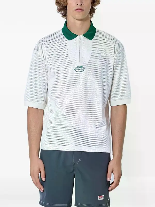 METALWOOD STUDIO Mesh-construction Polo Shirt - Neutrals