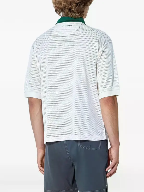 METALWOOD STUDIO Mesh-construction Polo Shirt - Neutrals