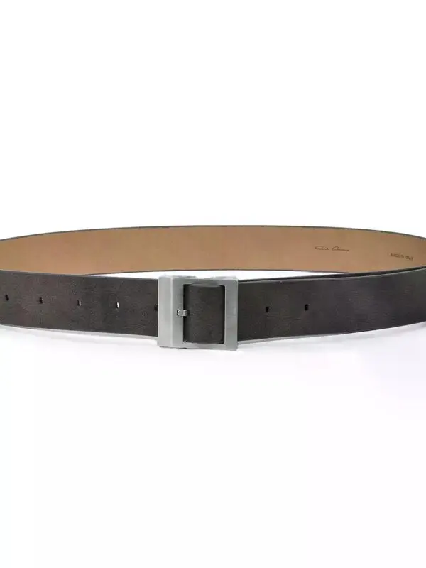 Rick Owens Stooges Square-buckle Leather Belt