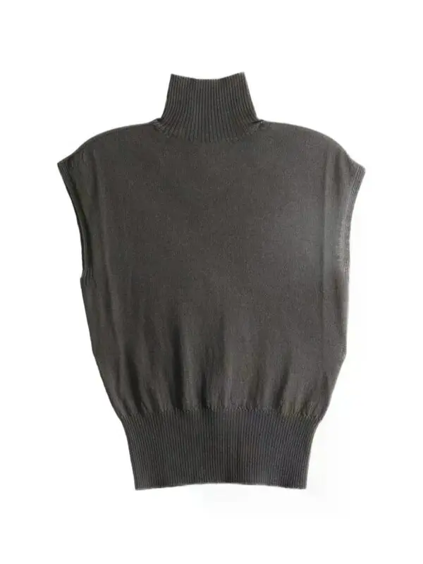 Rick Owens High-neck Sleeveless Top - Grey