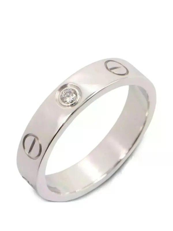 Cartier 18k White Gold Mini Love Diamond Ring