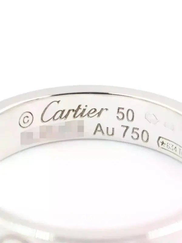 Cartier 18k White Gold Mini Love Diamond Ring