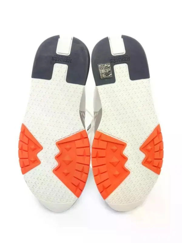 Hermès Exploit Paneled Lace-up Sneakers