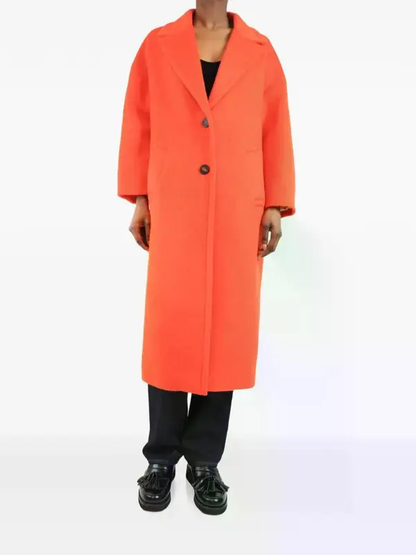GOLDEN GOOSE Single-breasted Coat - Orange