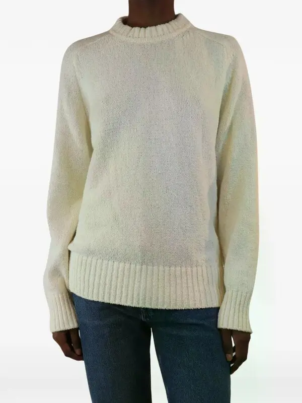 Loulou De Saison Crew Neck Sweater With Raglan Sleeves - Neutrals