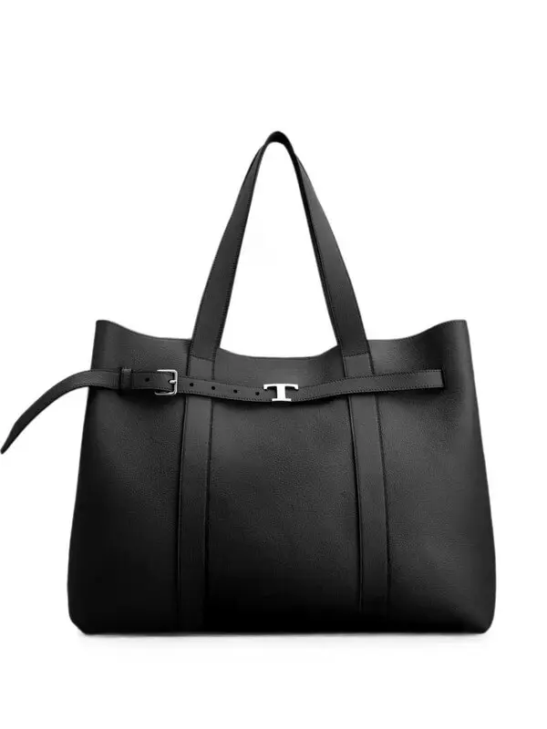 TOD'S Tim Pebbled Leather Shoulder Bag
