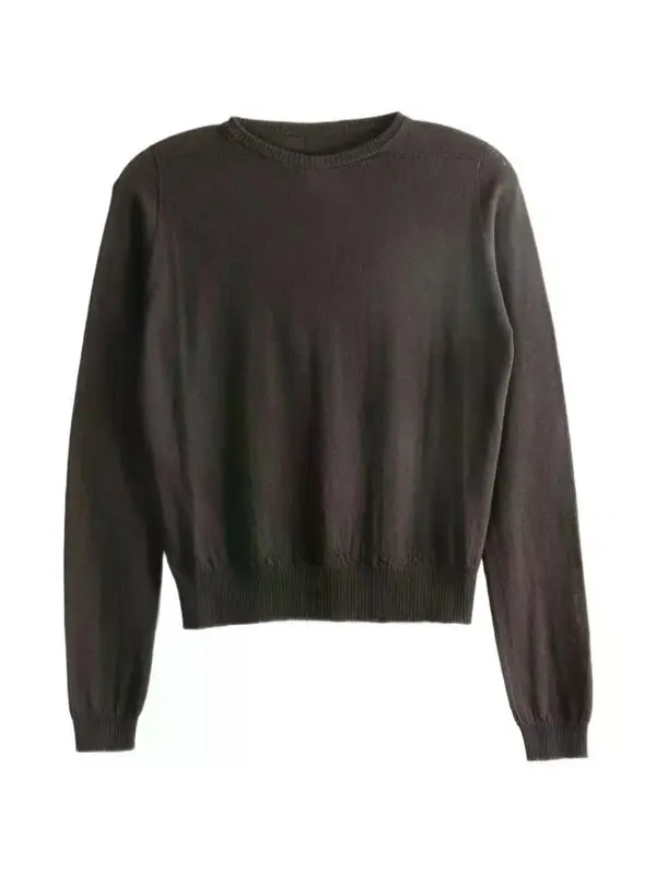 Rick Owens Ribbed-trim Fine-knit Sweater