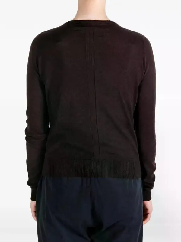 Rick Owens Ribbed-trim Fine-knit Sweater