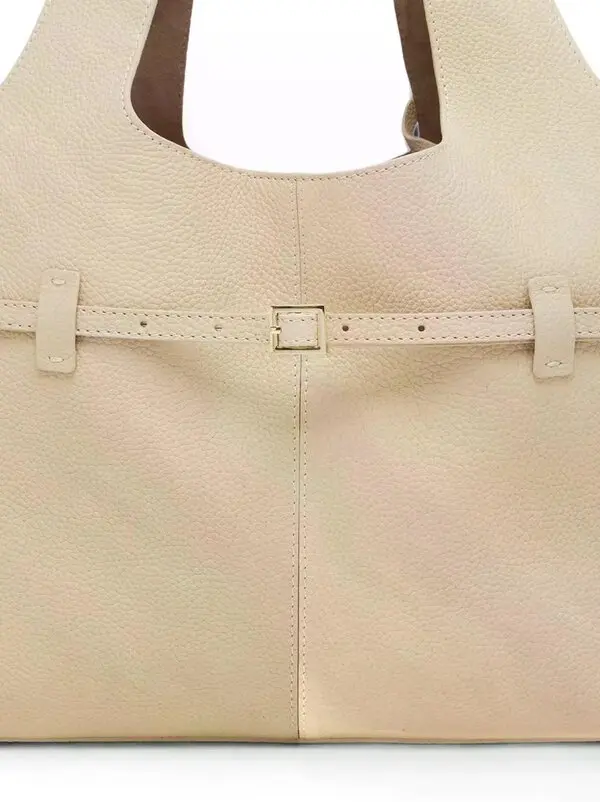 Manu Atelier Cambos Cabas Leather Tote Bag - Neutrals