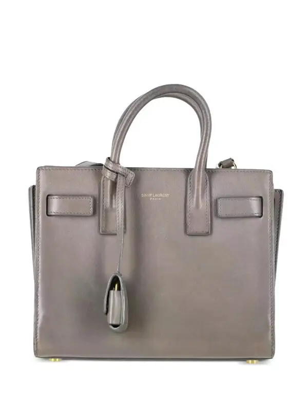 Saint Laurent Nano Sac De Jour Tote Bag - Grey