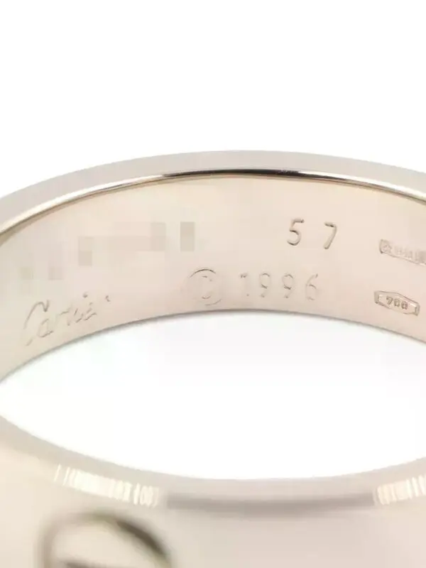 Cartier 18k White Gold Love Ring - Silver