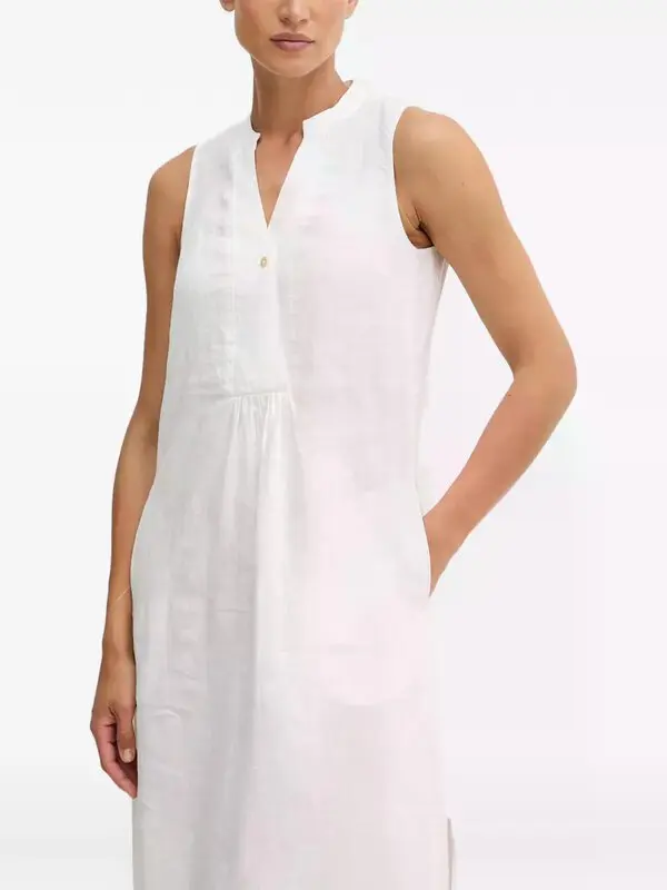 BENETTON Sleeveless Linen Midi Dress