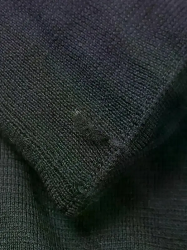 Dior Navy Wool Oblique Panel Sweater