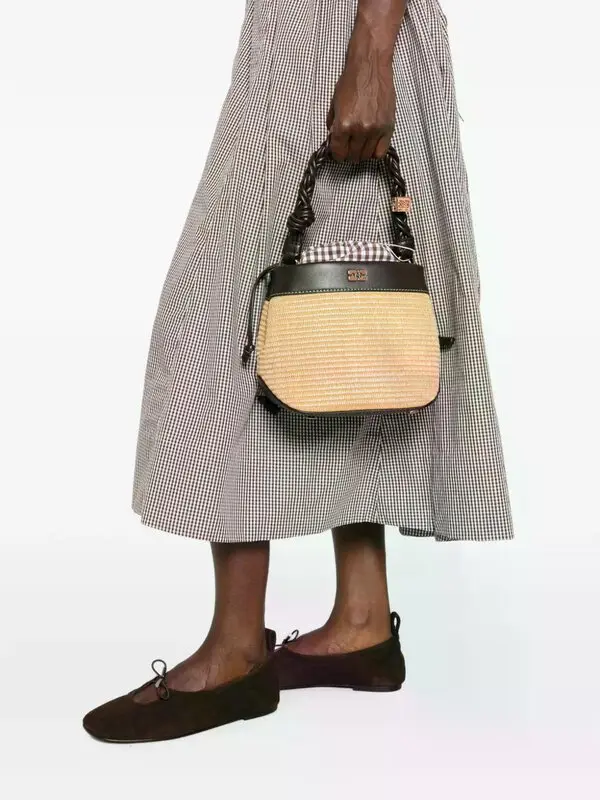 GANNI Bou Braided-strap Bucket Bag