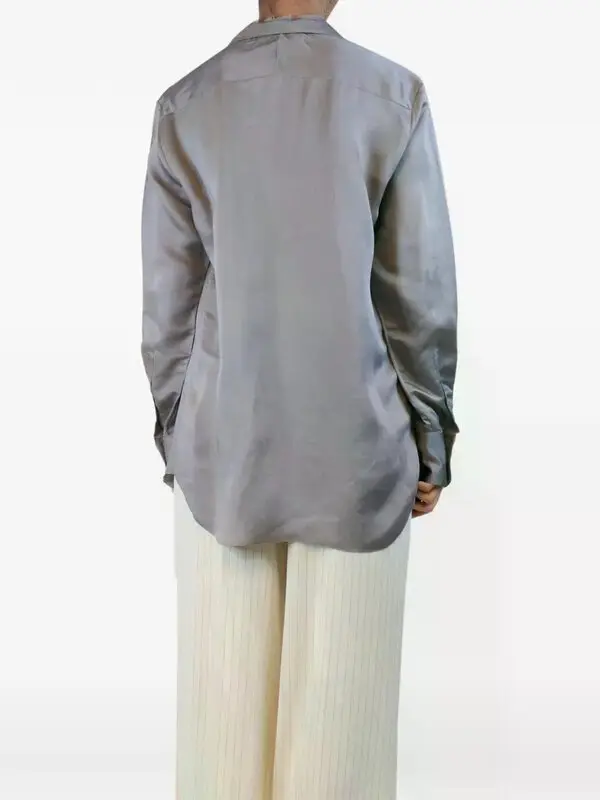 Marni Satin Finish Blouse With Bow Detail