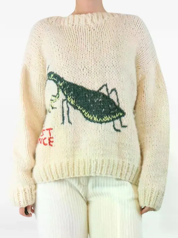 THE FARRA Hand-knit Sweater - Neutrals