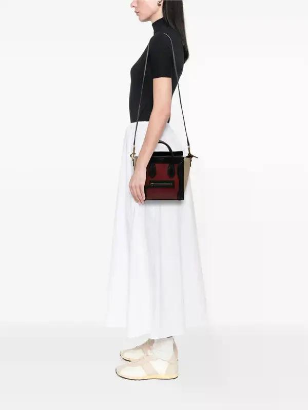 Celine Luggage Tote Satchel - Red
