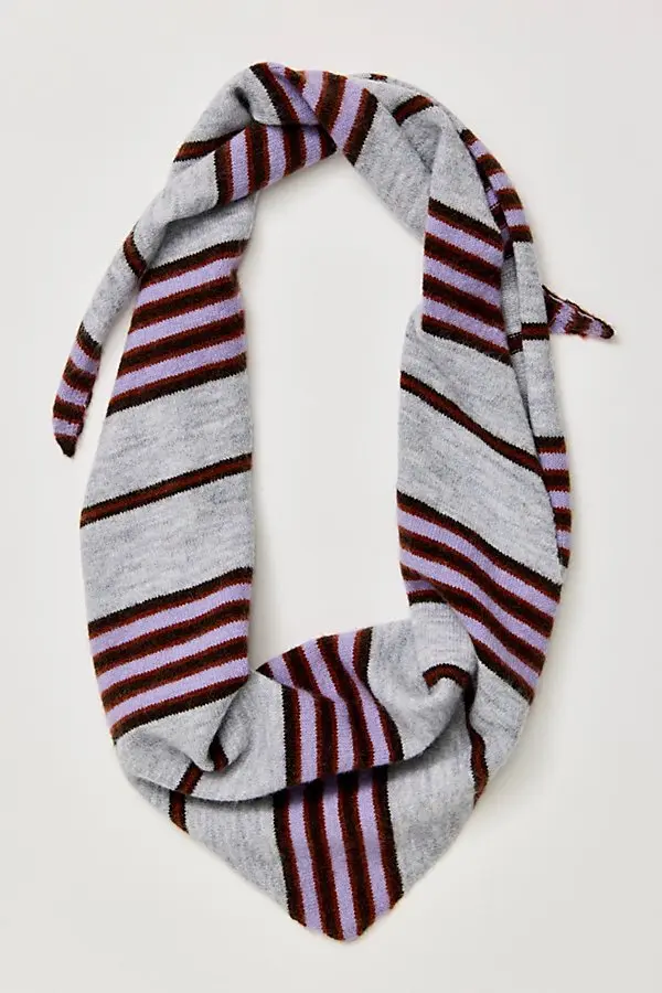 Free People Rugby Triangle Scarf At - Heather Grey