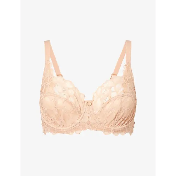 Panache Allure Full-cup Lace Bra - Honey