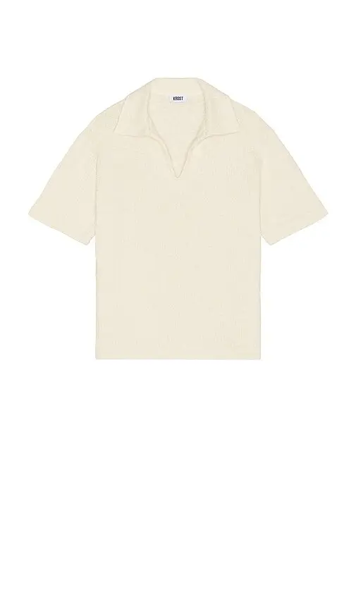 KROST Textured Cotton Knit Polo