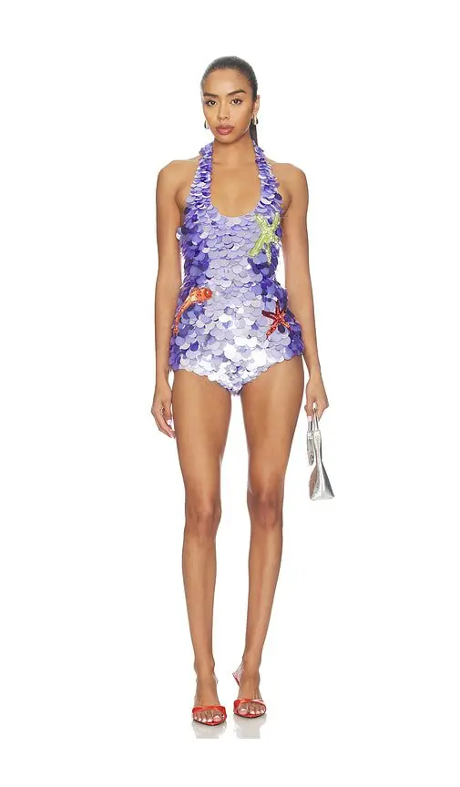 Retrofete Isabele Embroidered Romper