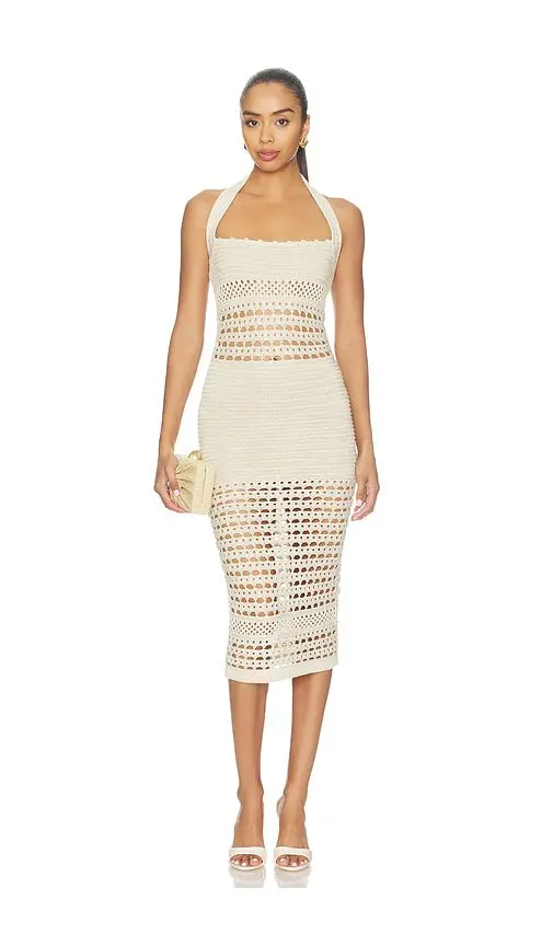 Retrofete Jaycee Crochet Dress - Neutral