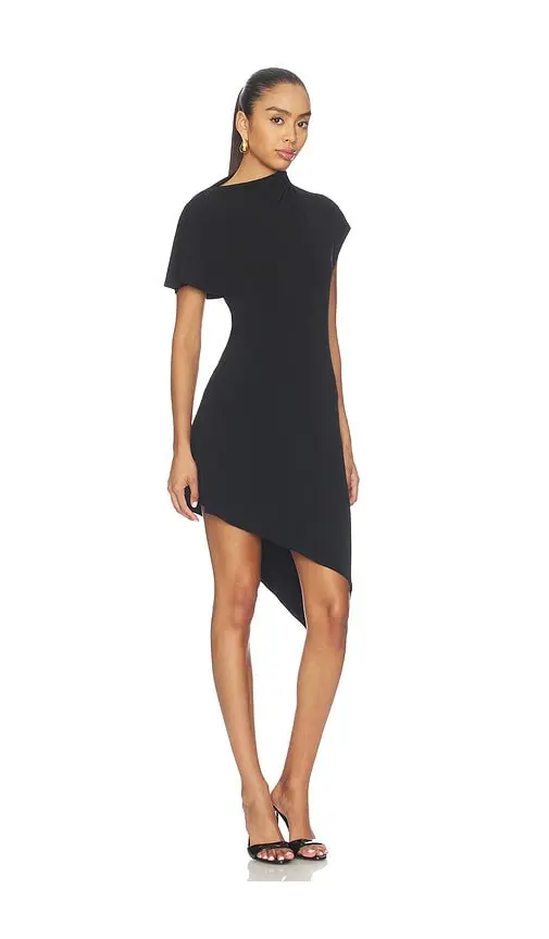 Sandy Liang Asymmetrical Hem Dress With Open Back
