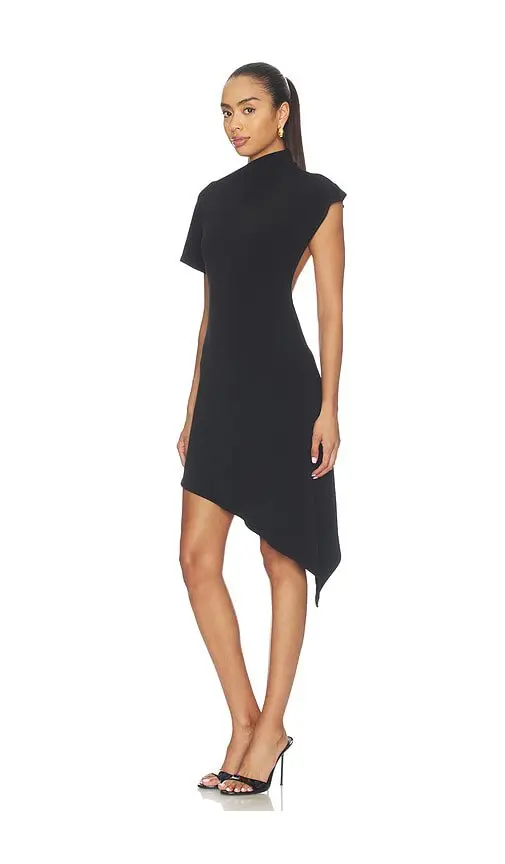 Sandy Liang Asymmetrical Hem Dress With Open Back
