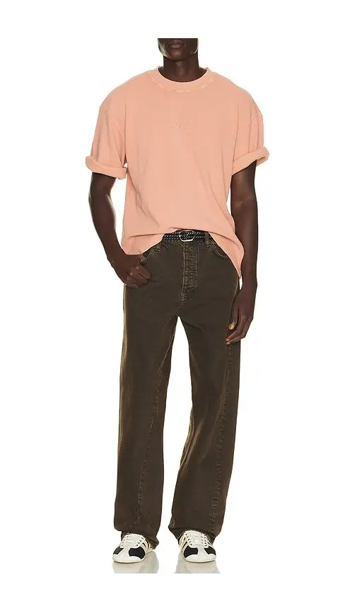 BOUND Acid Wash Organic Waffle Tee In . Also