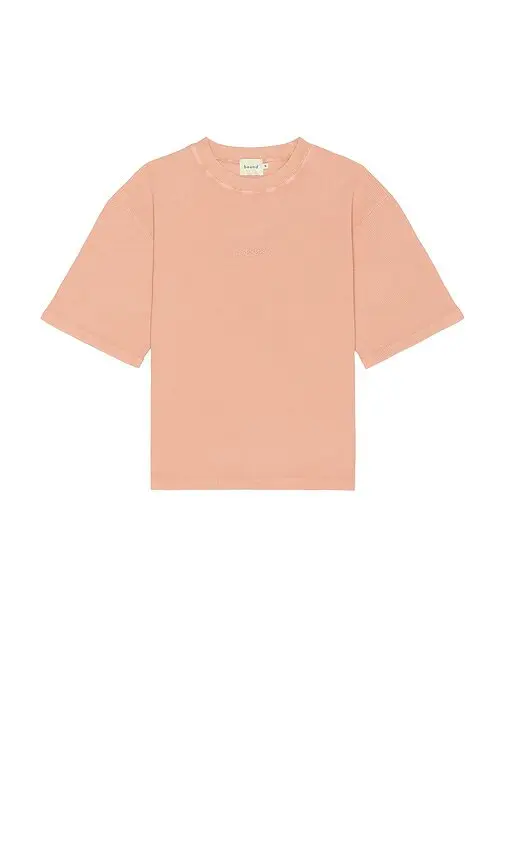 BOUND Acid Wash Organic Waffle Tee In . Also