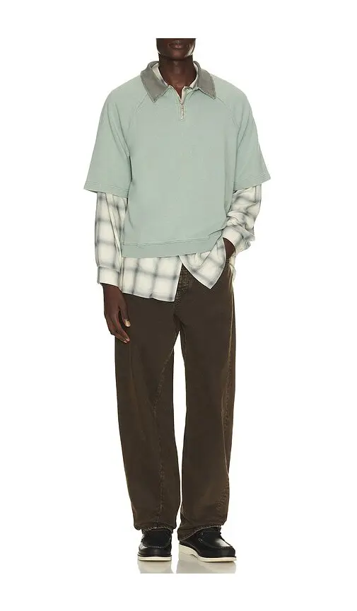 BOUND Acid Wash Jersey 1/2 Zip Polo In . Also