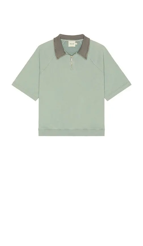 BOUND Acid Wash Jersey 1/2 Zip Polo In . Also