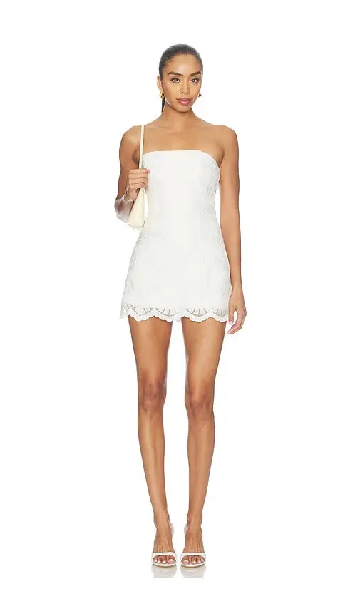 Amanda Uprichard Daisy Romper - White