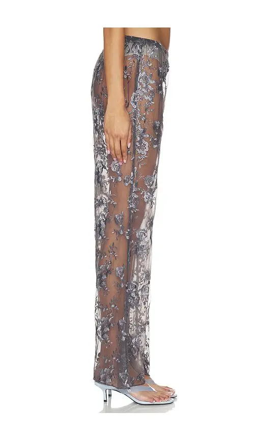OPERASPORT Nona Floral Embroidered Lace Trousers