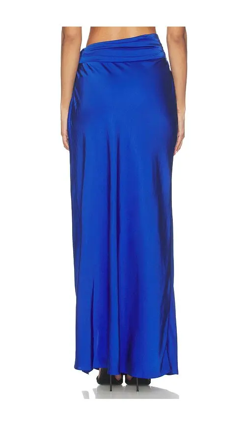 Lapointe X Revolve Lightweight Satin Asymmetric Maxi Skirt