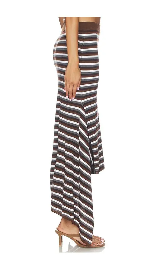 Monse Stripe Cascade Skirt