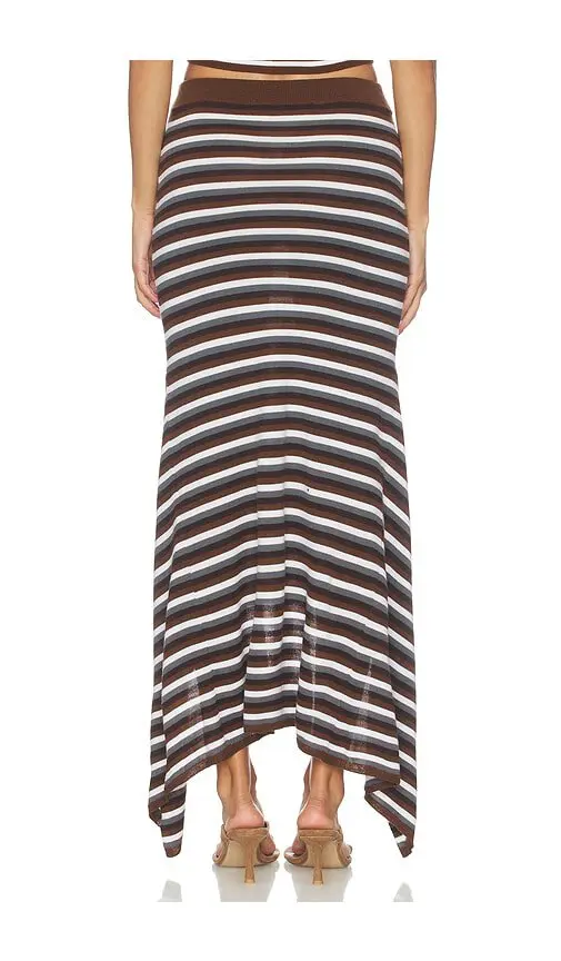 Monse Stripe Cascade Skirt