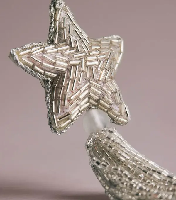 Harrods Beaded Tassel Star Tree Decoration